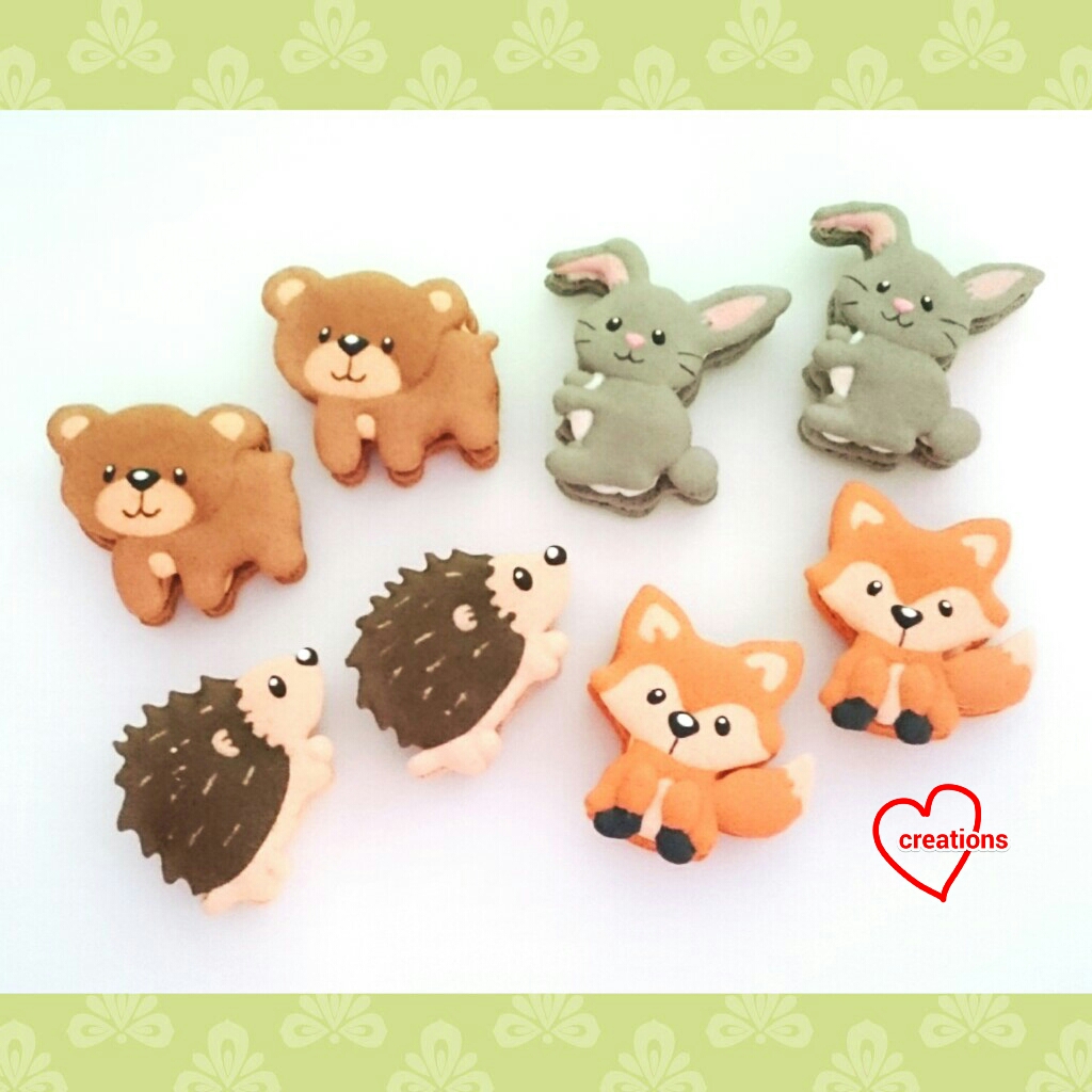 Loving Creations for You: Woodland Creature Macarons with Salted ...