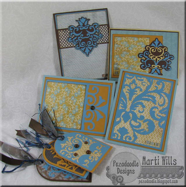 Pez-A-Doodle Designs: elegant card set