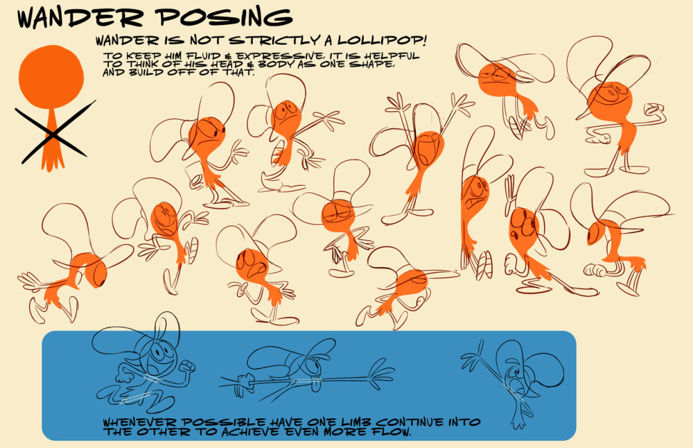 Animopus: Model Sheets for 'Wander Over Yonder'