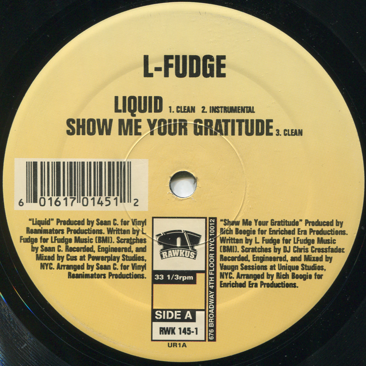 Rap Nerds: L-Fudge - Liquid 12"
