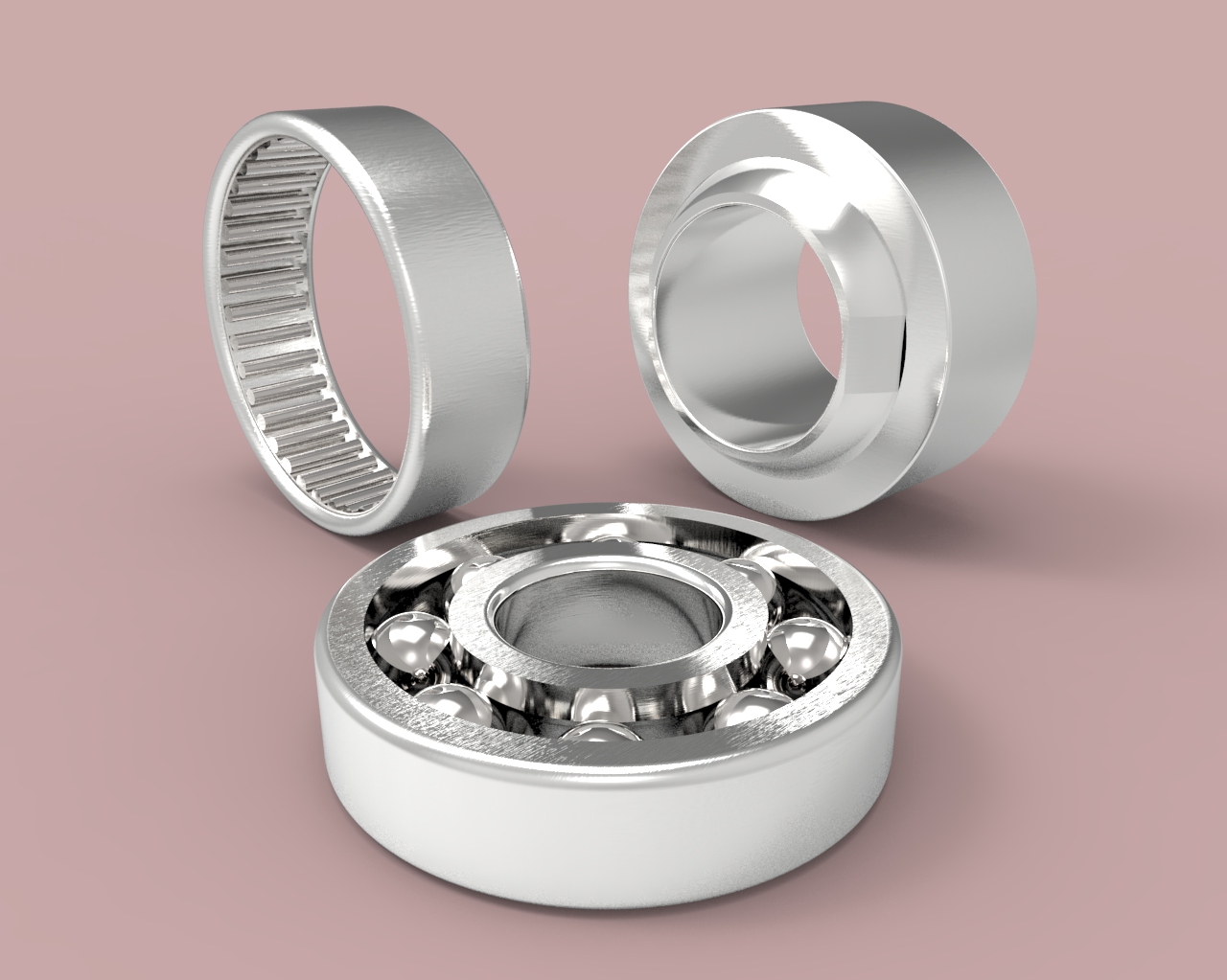 The size of the conical bearing guide