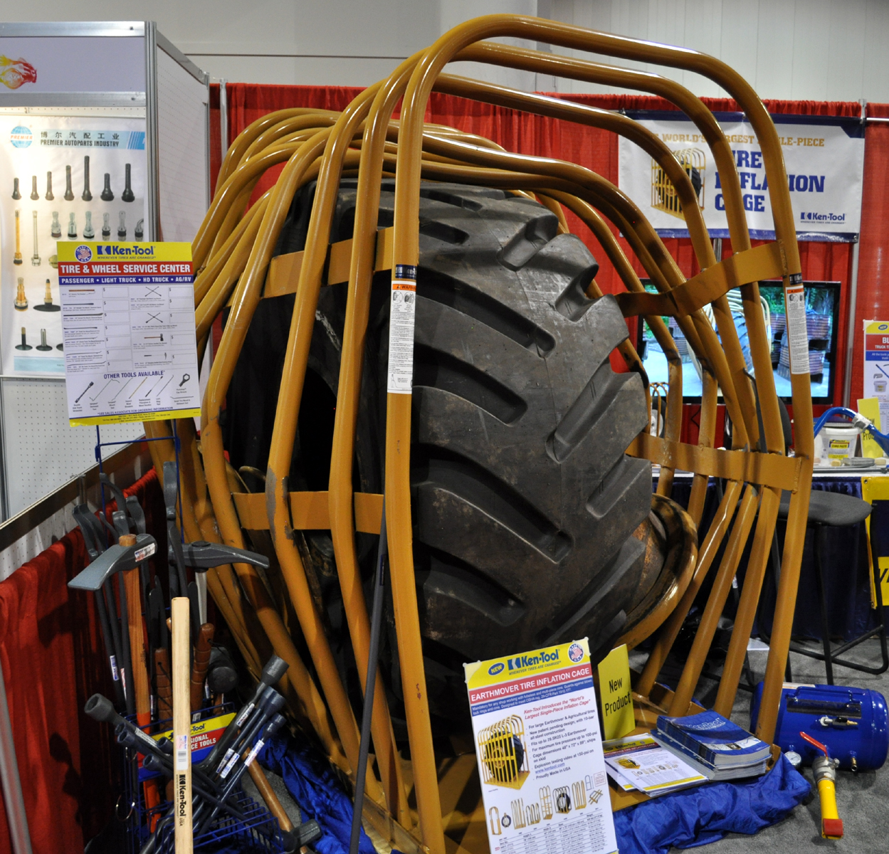 Just A Car Guy: earthmover tire inflation cage, proof of ability before ...