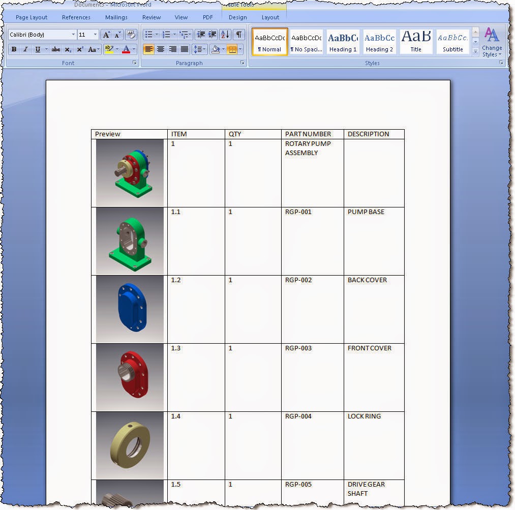 Random Stuff: Parts List with Thumbnails