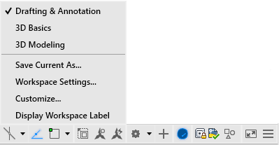 What New in AutoCAD?: Workspace