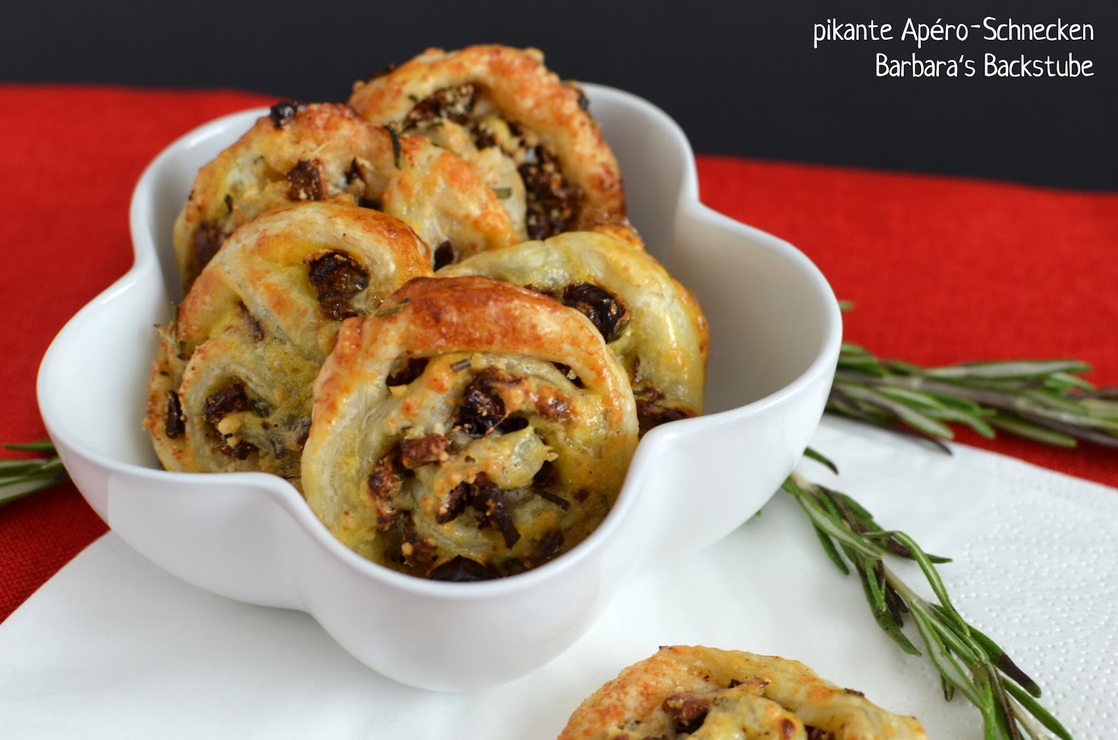 Barbara's Backstube: pikante Apéro Schnecken