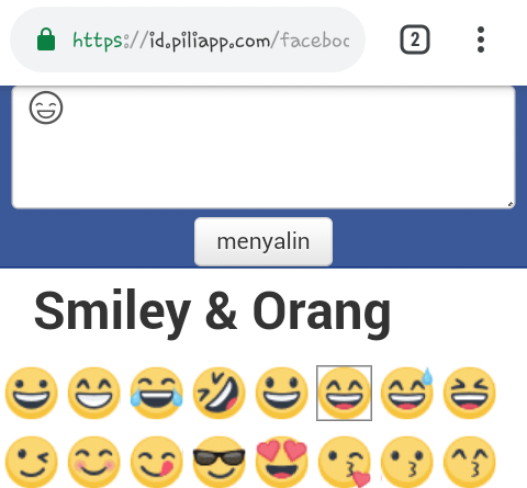 Tanda emot unik untuk posting artikel facebook - Mister Hiburan