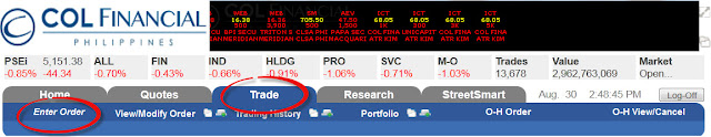 The Three Steps of Placing Orders in Philippines Stock Market with COL ...