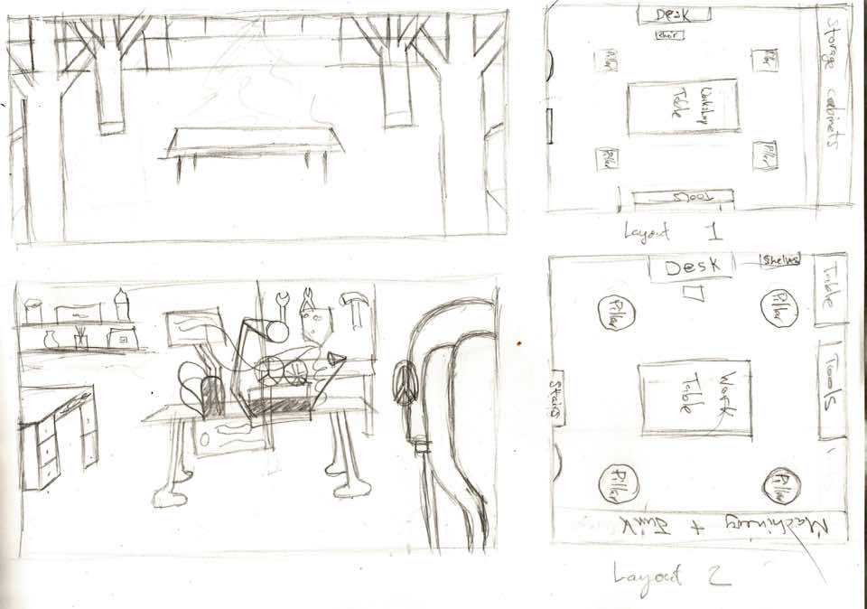 Paris Lucke 3D Artist Blog: Cellar Struggles Concept Art WIP