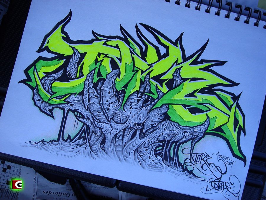Cool Notebook Graffiti Art | Right Shot in the Right Time