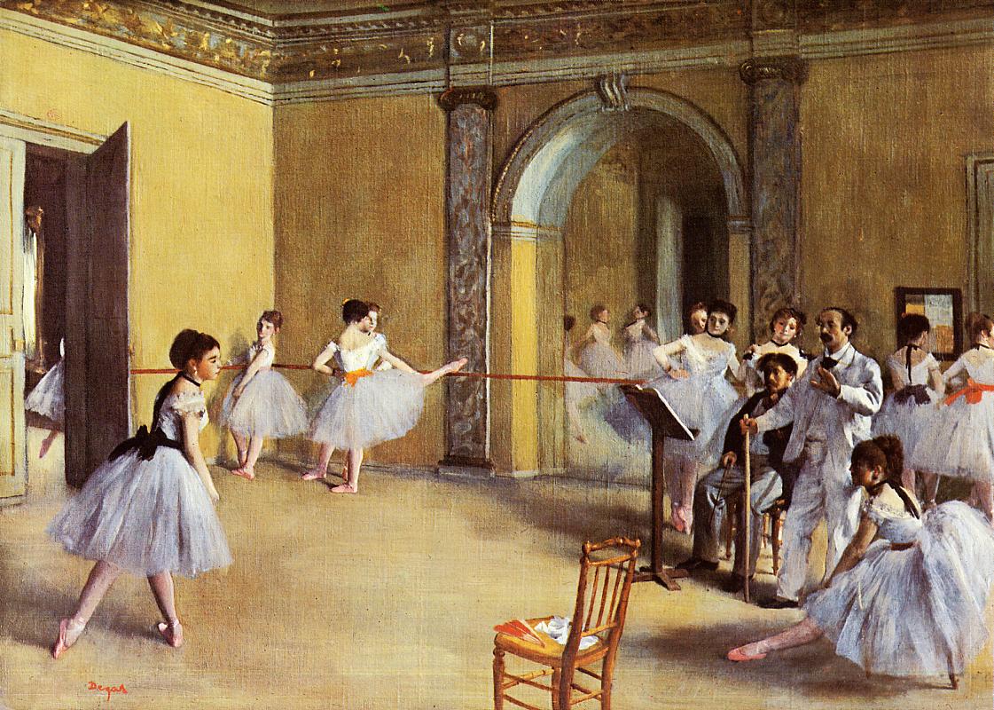 Flores y Palabras: Edgar Degas: Clase de Ballet