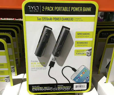 Tylt 2-Pack Portable Power Bank | Costco Weekender