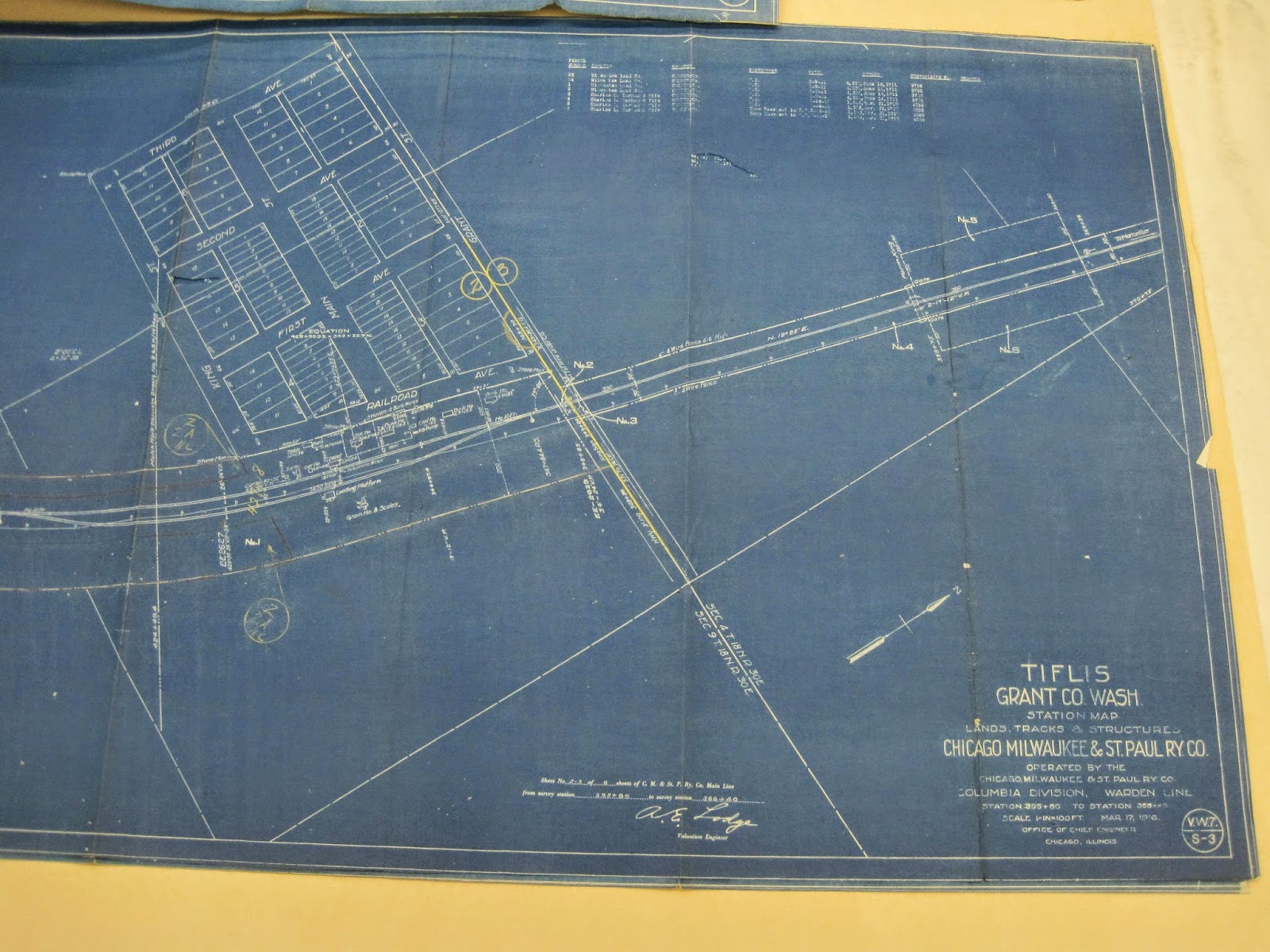 Big Bend Railroad History: Milwaukee Road Map-Tiflis