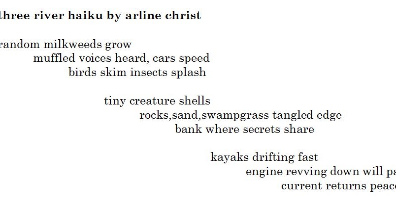 poetry with jennifer hetrick ♥: river haiku by arline christ.