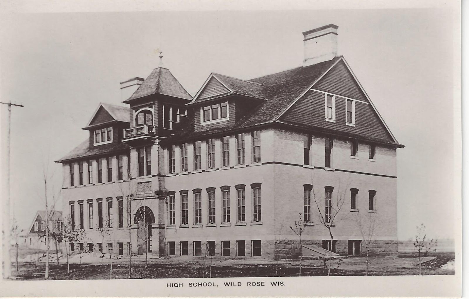 Pieces of Wild Rose, WI Area Genealogy and My Own: Wild Rose High School