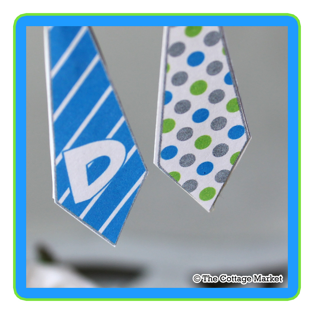 Fathers Day Tie Bunting Printable and Tutorial - The Cottage Market