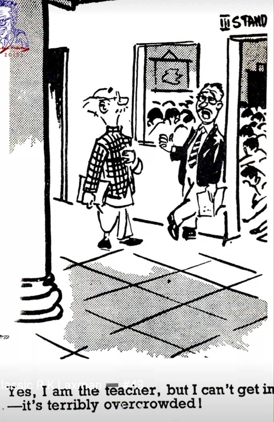 R.K. Laxman's Cartoons: School & College Infrastructure