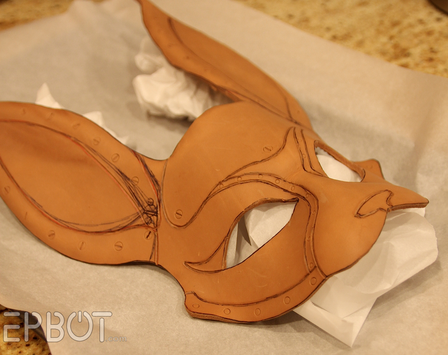 Steampunk White Rabbit Mask