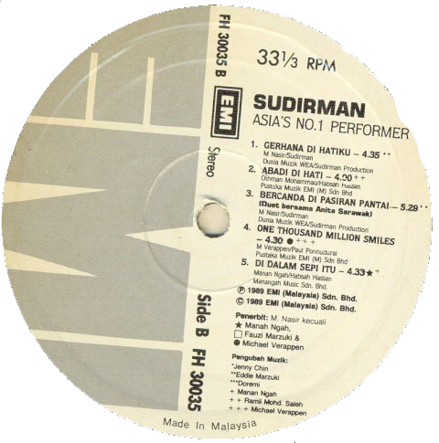Sudirman - Asia's No.1 Performer [1989] | Arkib Budak Penang - Khazanah ...