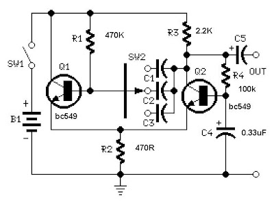 Simple Square wave Generator using transistors ~ Easy Electronics