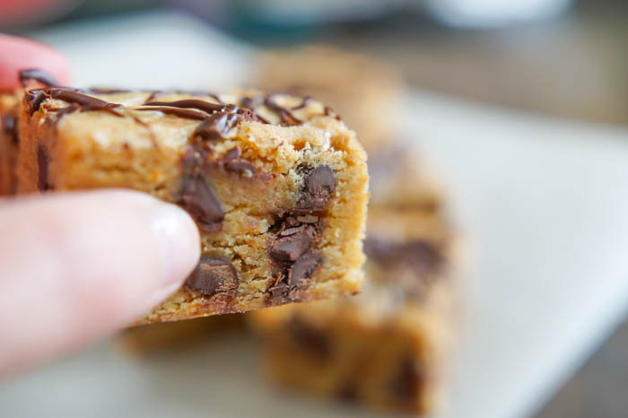 Classic Chocolate Chip Blondies | Bake at 350°