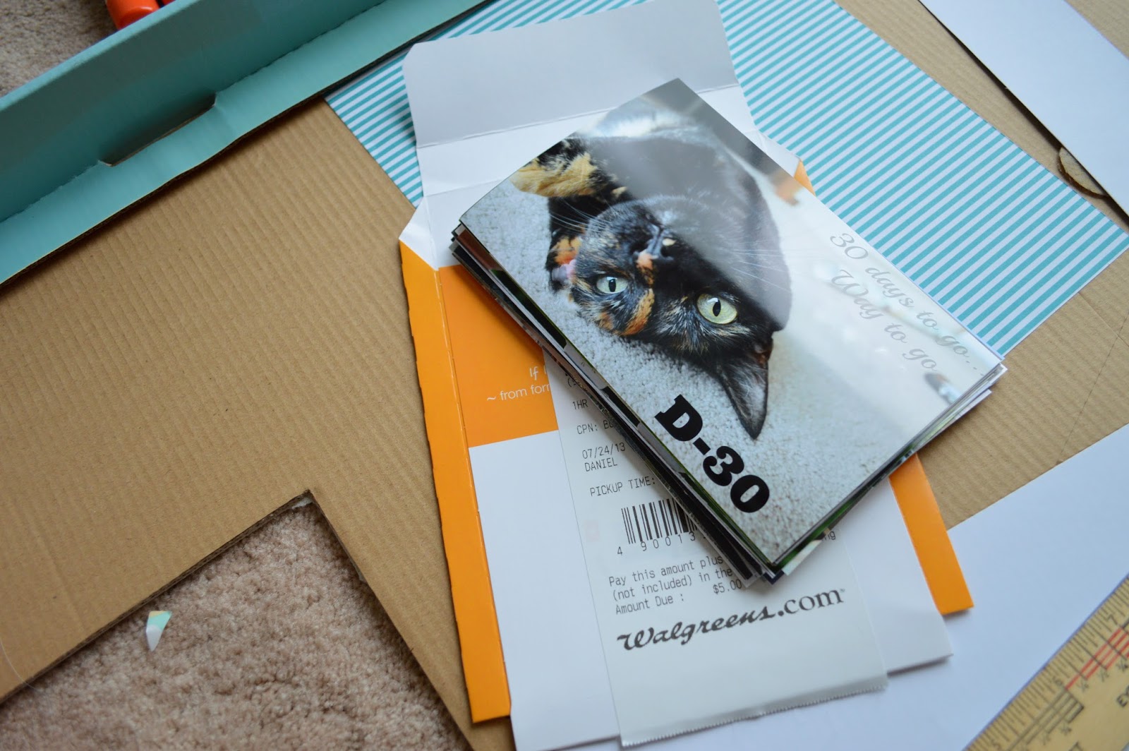 Life In Positudiness: DIY Personalized Countdown Flip Calendar