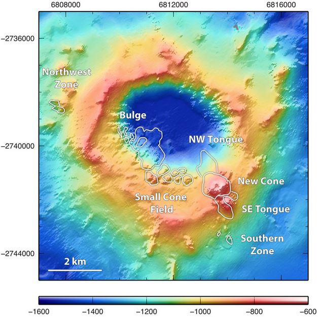 The eruption of Le Havre became the strongest among underwater volcanoes
