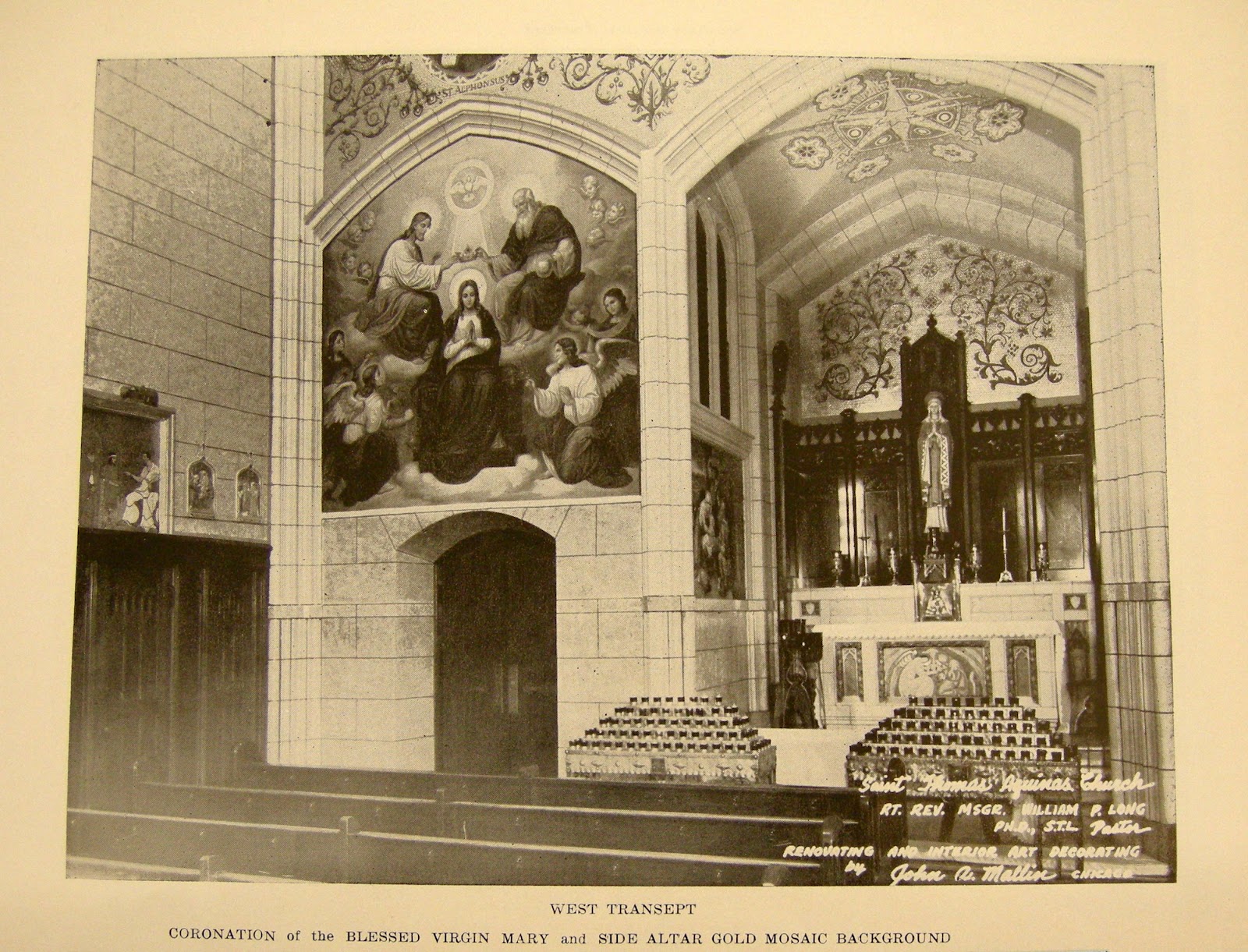 St. Thomas Aquinas Parish, Chicago, Illinois: Photos of 1950s Church ...