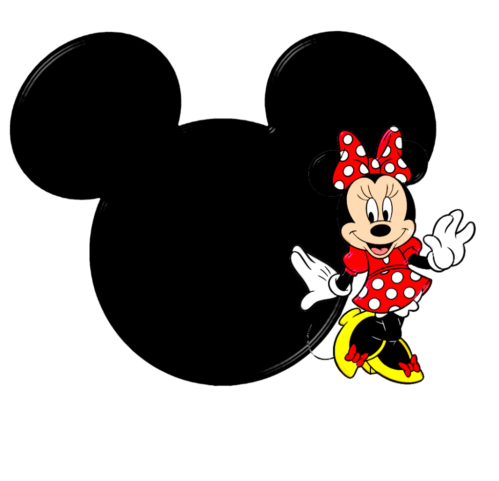 Siluetas de la cabeza de Minnie con lindas ilustraciones. | Ideas y ...