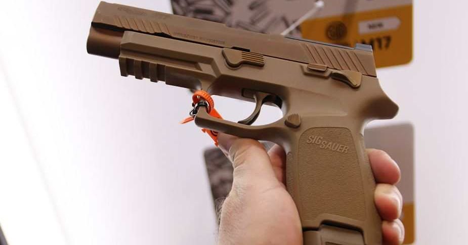 New M18 SIG Sauer Modular Handgun System issued to USAF security forces ...