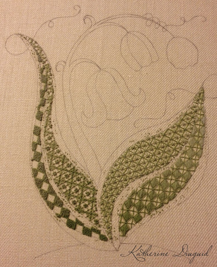 Katherine Diuguid: A New Crewel Piece