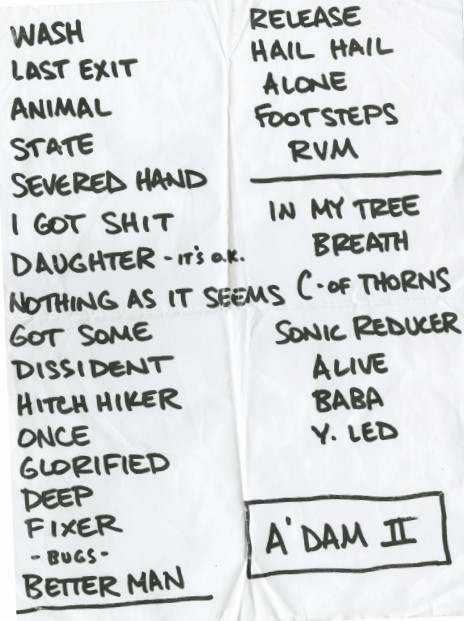 Pearl Jam Wrigley Field Setlist