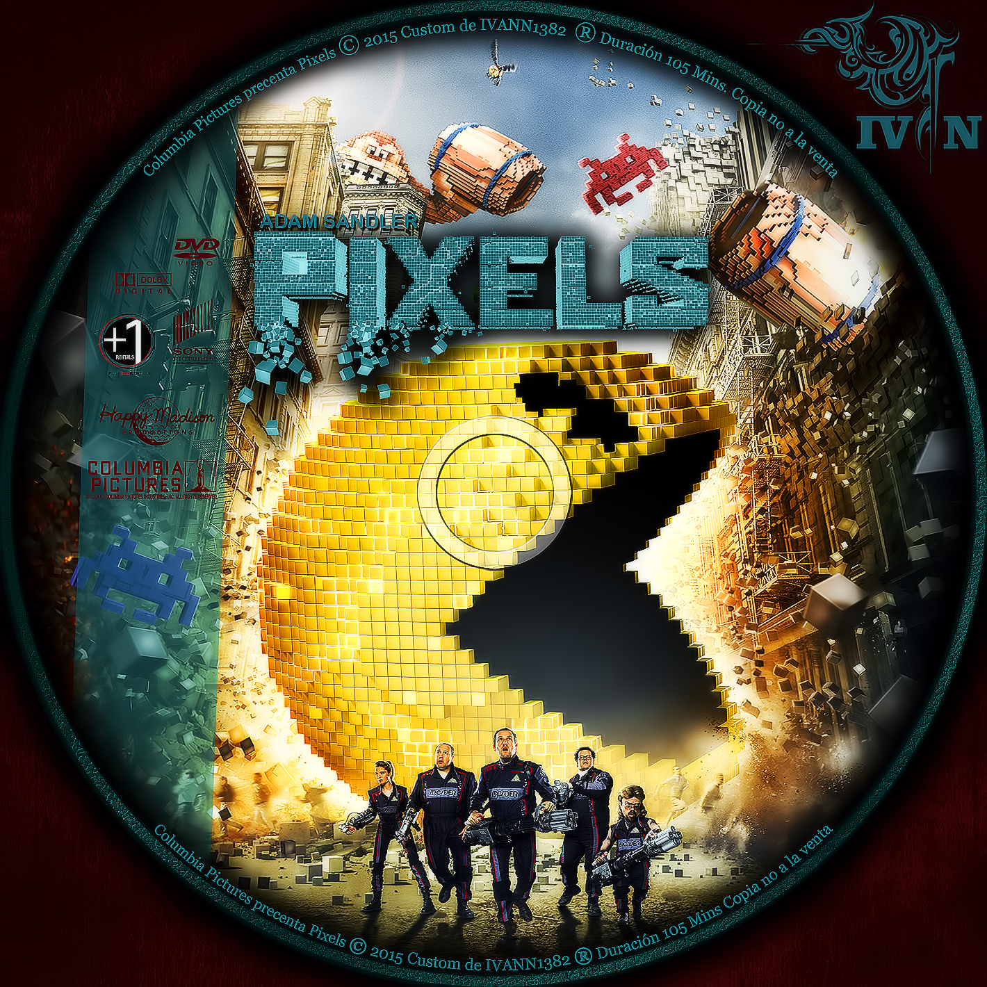 solo galletas dvd: Pixels 2015