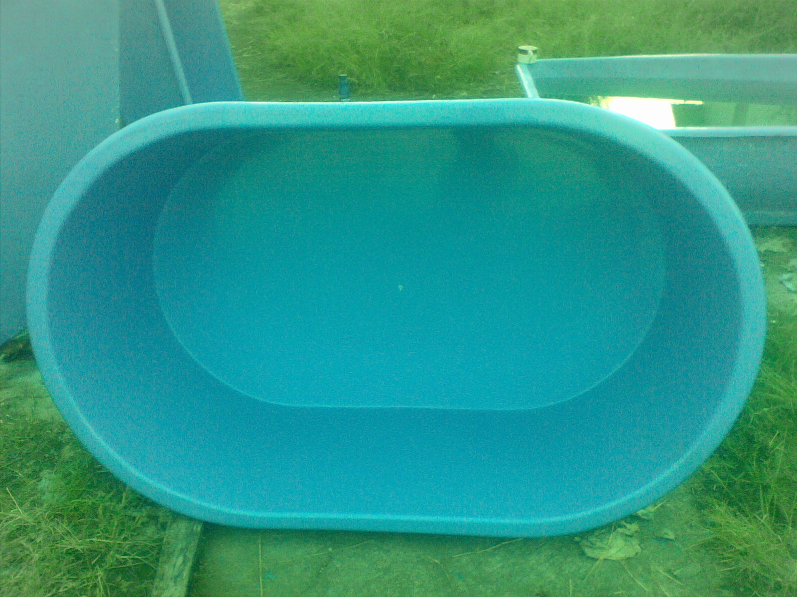 bak fiber oval buat ikan - bak fiber koi- kolam fiber ikan koi