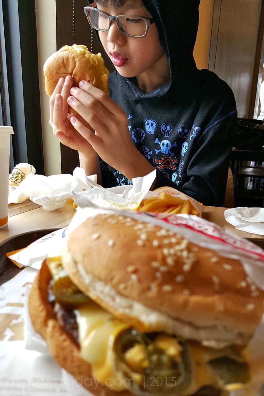 My Mom-Friday: Hot and Cheesy Makes an Angry Whopper