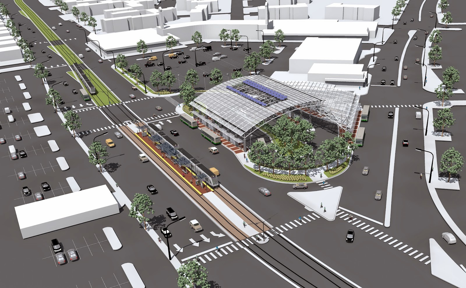 Community Architect Daily: Bus Transit Center in Langley Park Taking Shape
