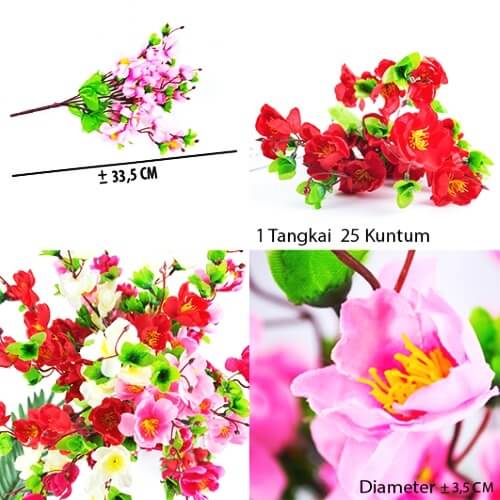 Bunga Plastik / Bunga Artificial Prem (Seri X1) - Florist Corner