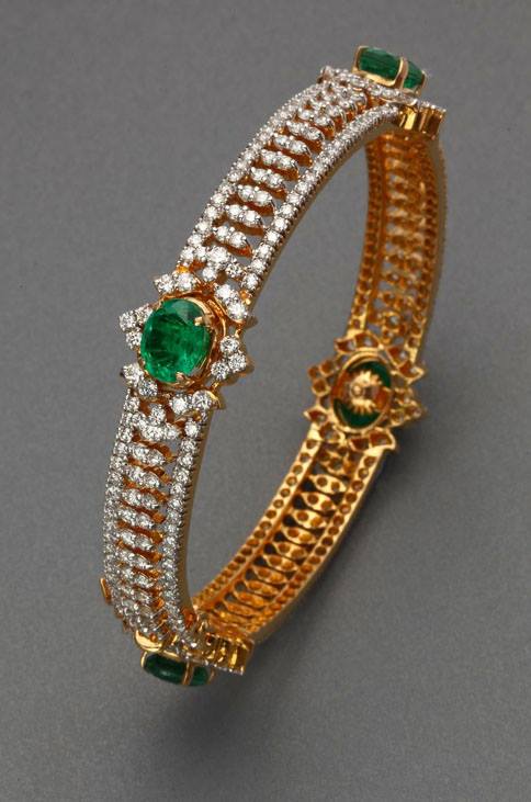 Diamond Bangles by ANS - Jewellery Designs