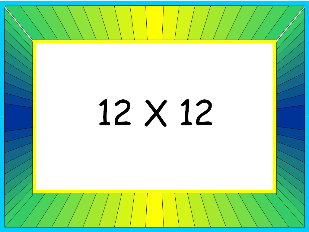 Student Survive 2 Thrive: Math Flash Cards: Multiply by 12 (12 is the ...