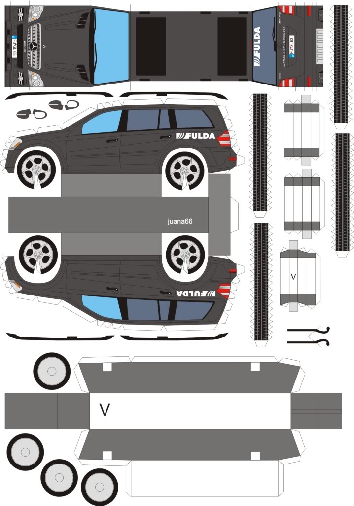 SP. Papel Modelismo: Paper Car Mercedes Benz