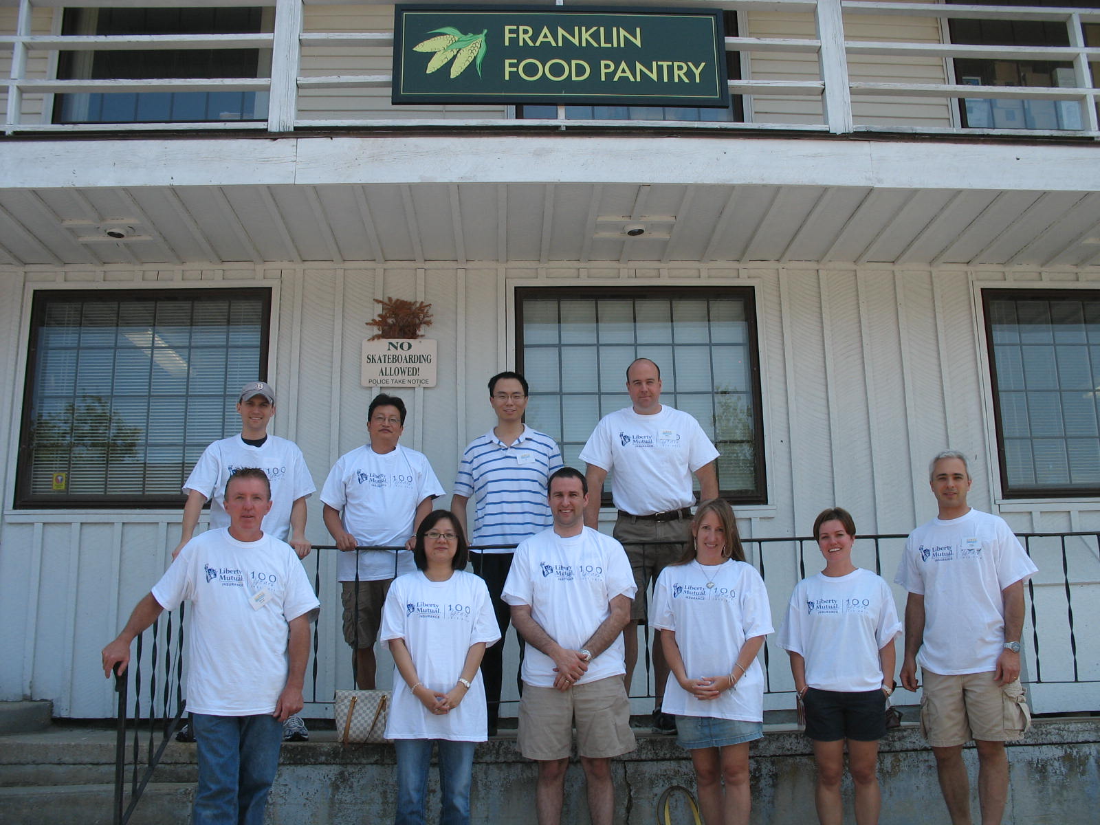 Franklin Food Pantry: Thank you - Liberty Mutual Volunteers