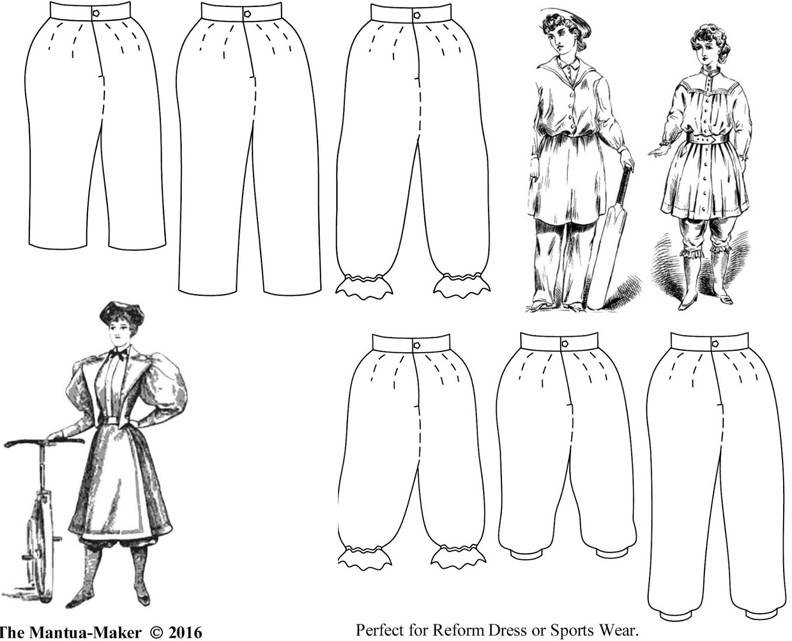 Deb Salisbury: Mantua-Maker, Magic Seeker: 1850 – 1900 Bloomers Sewing ...