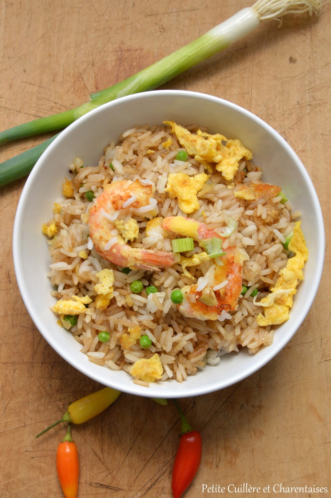 Petite Cuillère et Charentaises: Riz frit aux Crevettes