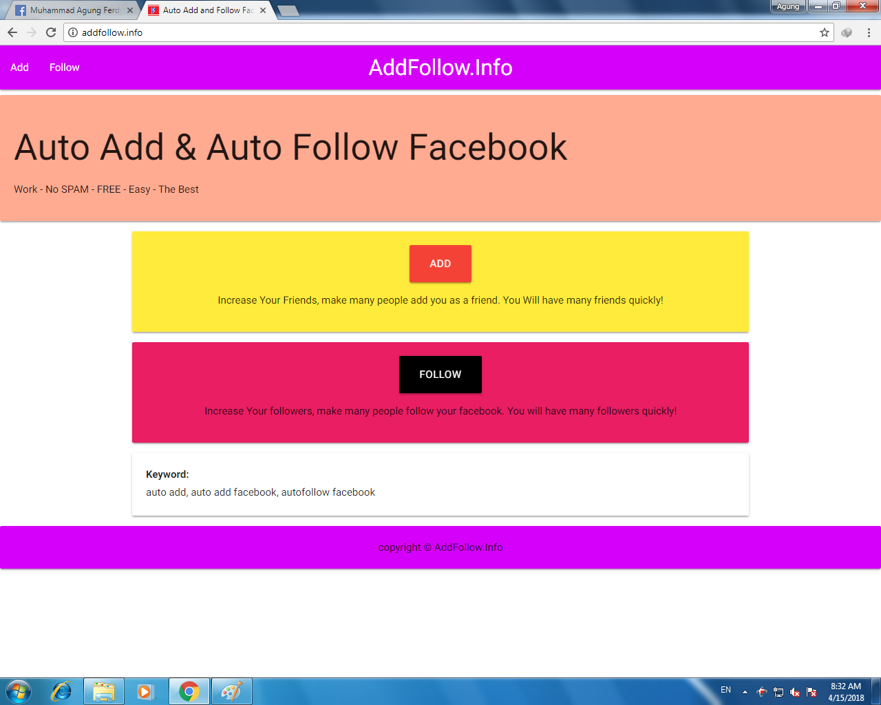 Cara Menggunakan AutoFollow FB 100% Work No Spam