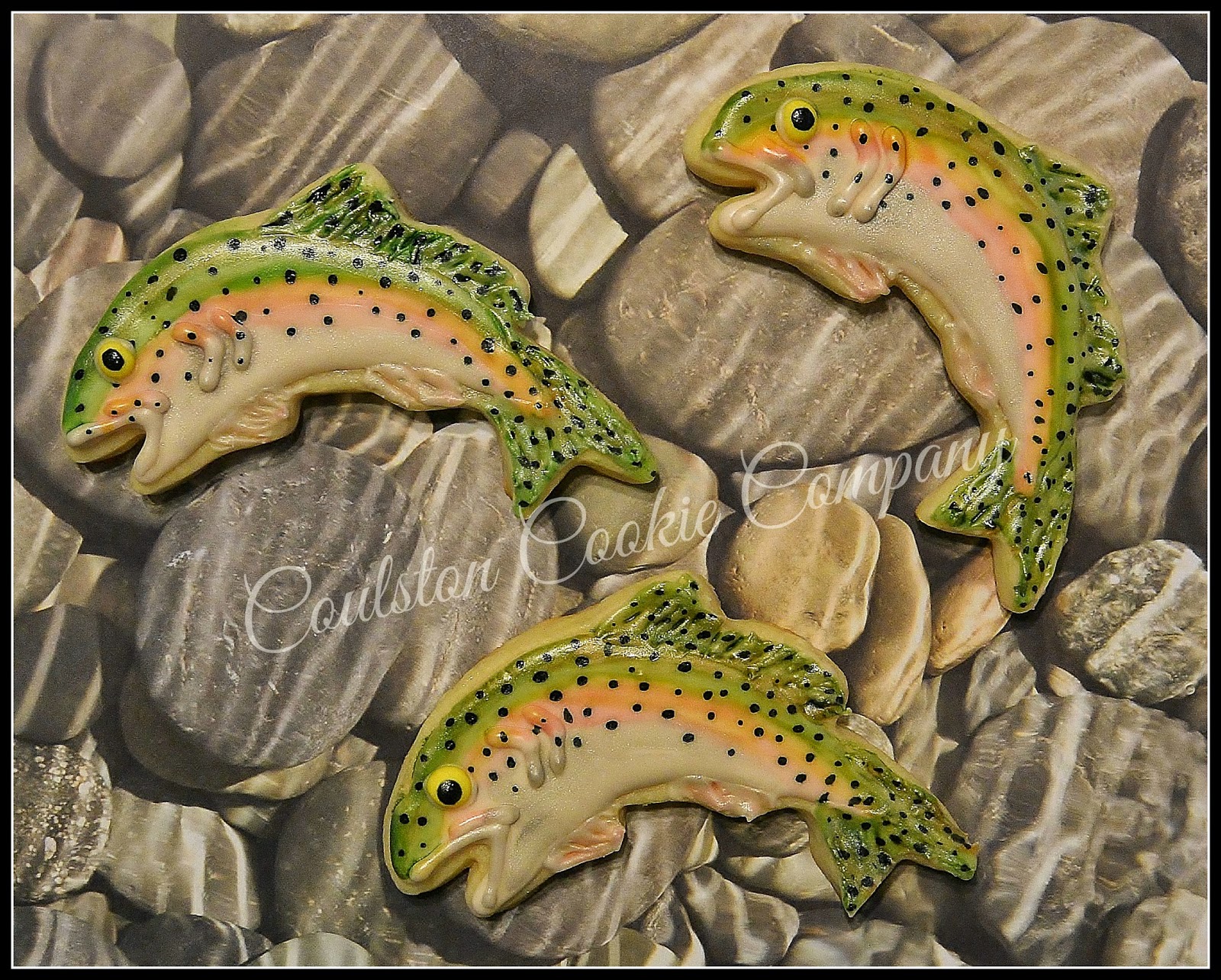 ...Coulston Cookie Company...: Hobby Cookies: Rainbow Trout Cookies