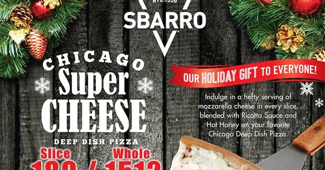 lafanggero: White Christmas Indulgence with Sbarro’s Chicago Super ...