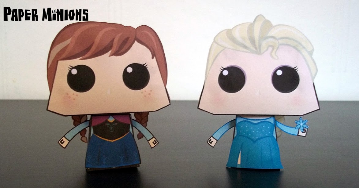 Anna & Elsa - Paper Minions