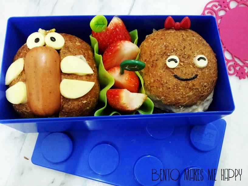 Bento Makes Me Happy: Bento No# 115: Ladybird and Smiley Face Bento