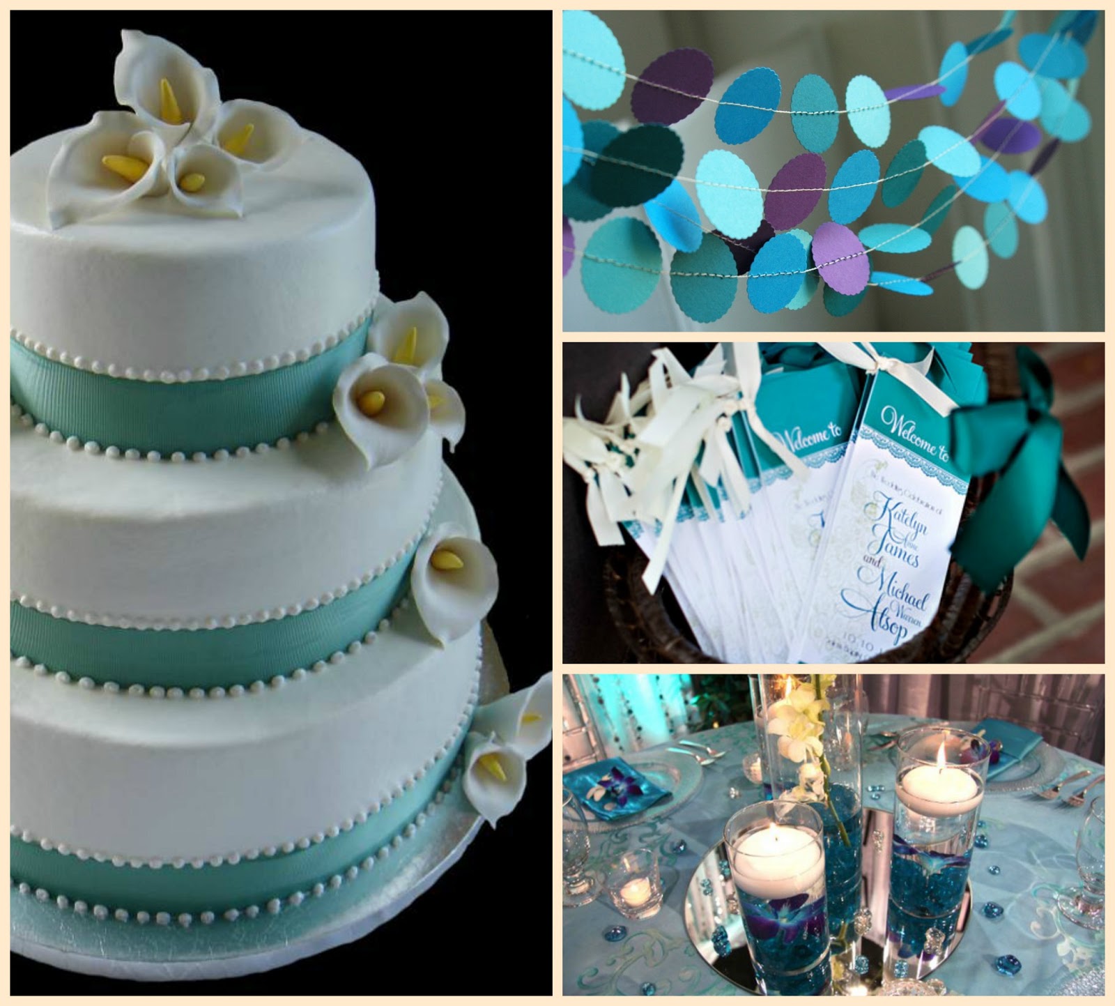 A Marriage of Passion & Style: Teal Ribbon, Teal Wedding