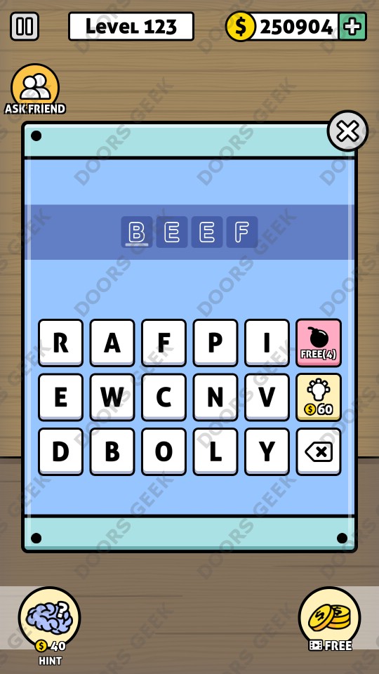 Escape Room: Mystery Word Level 123 Answer ~ Doors Geek