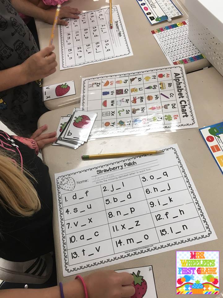 Literacy Centers: Back to School | Mrs. Wheeler's First Grade Tidbits ...